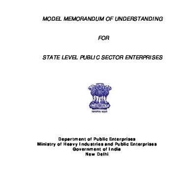 Mou Model [PDF] | Documents Community Sharing